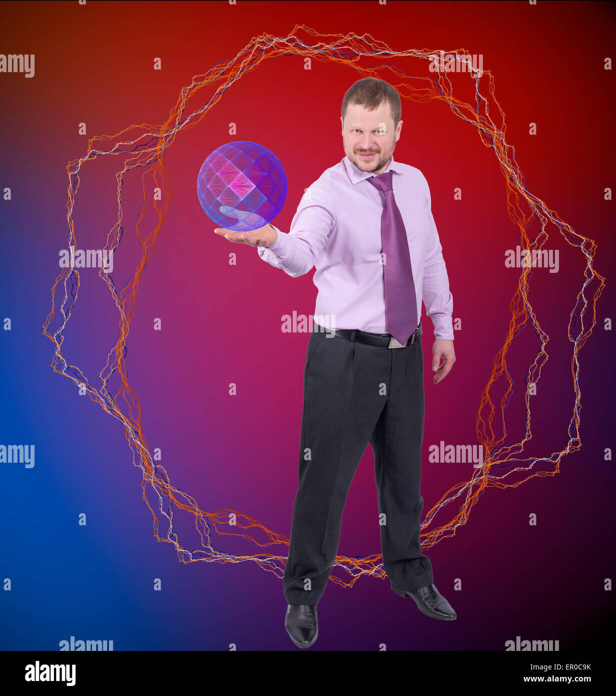 Man holding sphere hi-res stock photography and images - Alamy