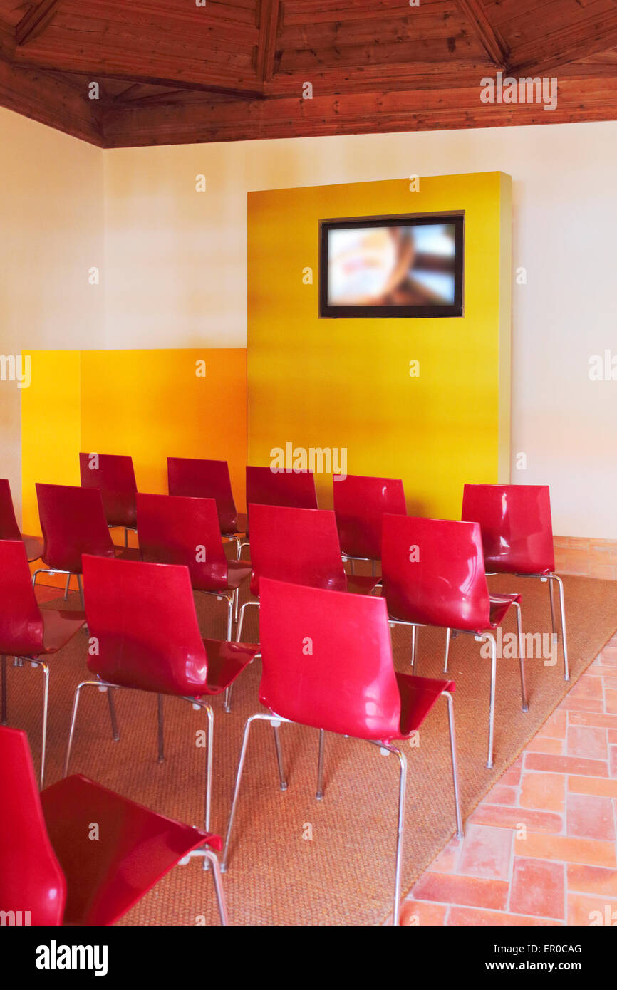 Modern contemporary auditorium presentation chair display room Stock ...