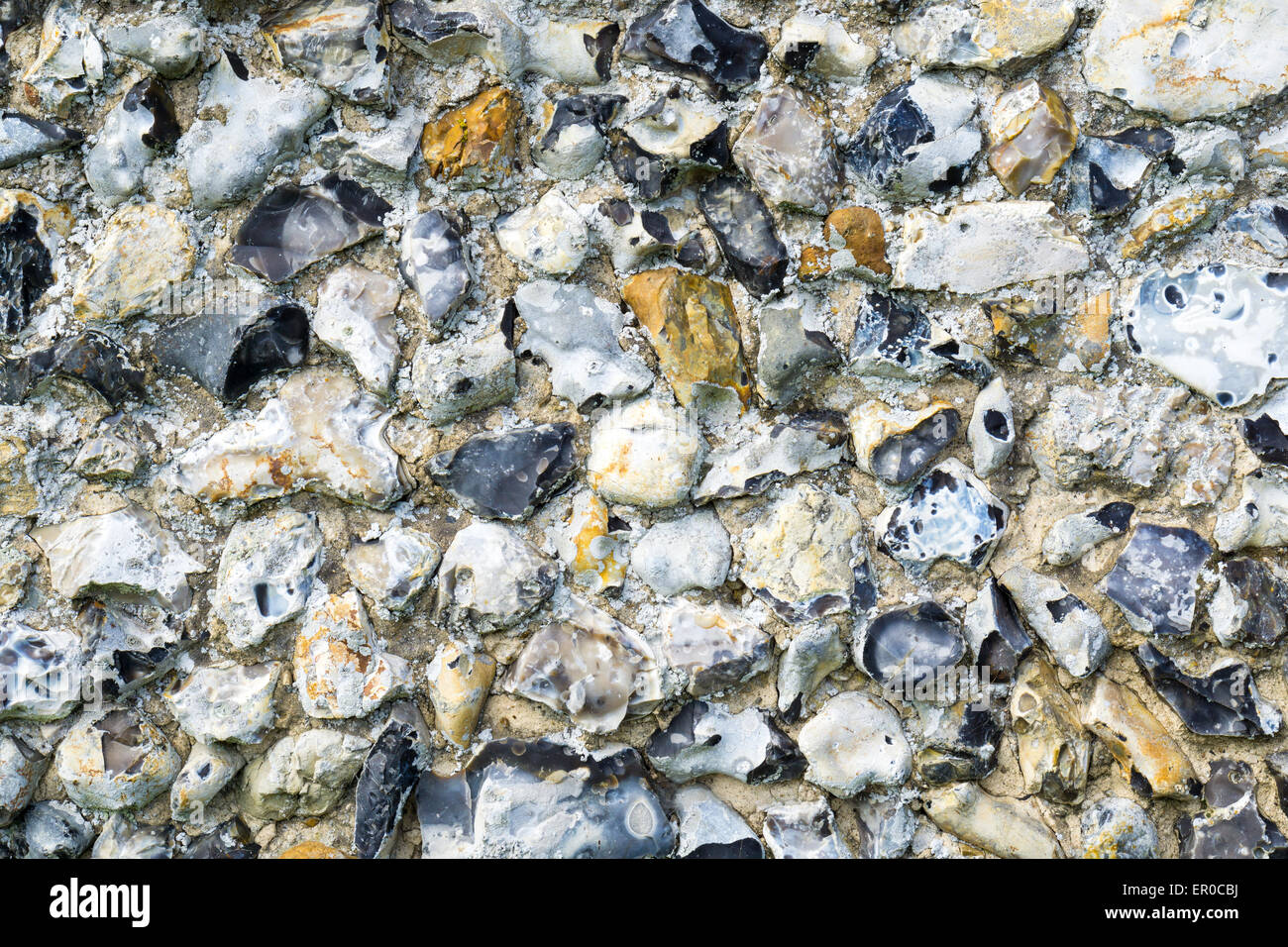 Medieval stone wall pattern as a background closeup Stock Photo - Alamy