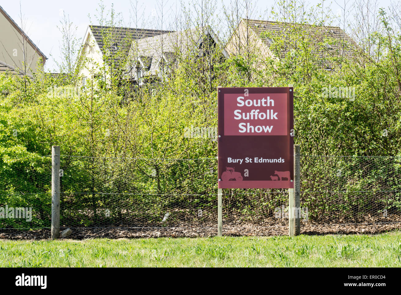 Closeup of Sign for South Suffolk Show, Bury St Edmunds, England Stock ...