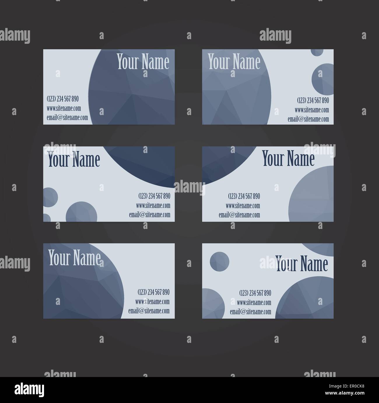 Digital visit card Stock Vector Images - Alamy