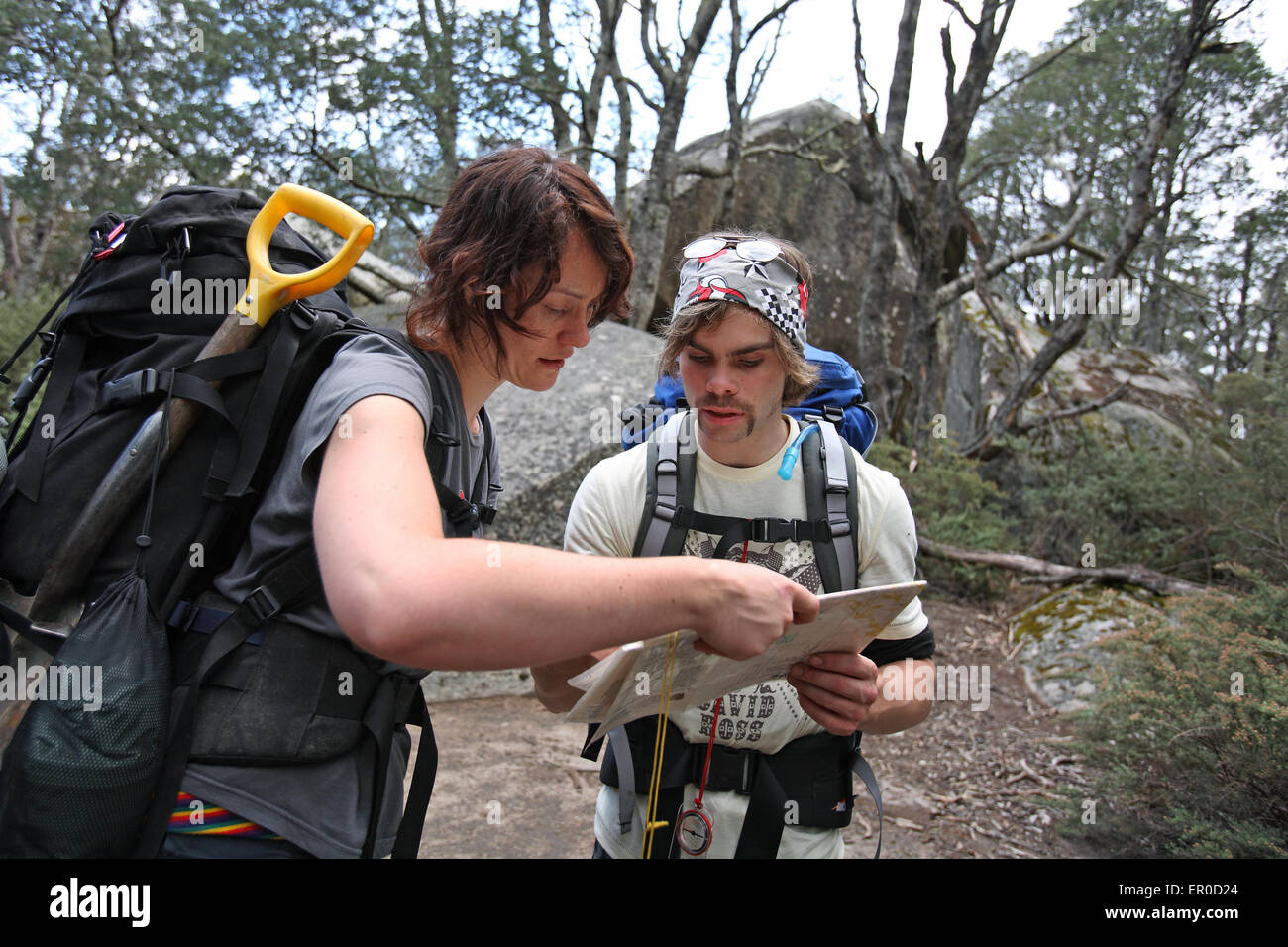 Navigation map hiking australia hi-res stock photography and images - Alamy