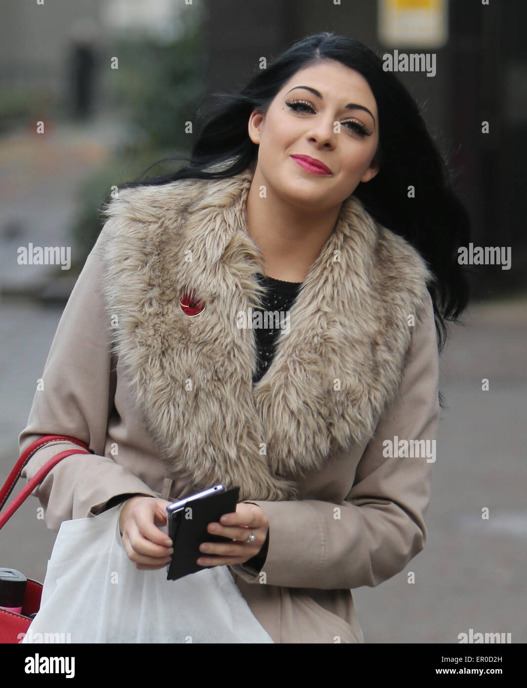 Lucy Kay outside the ITV Studios Featuring: Lucy Kay Where: London ...