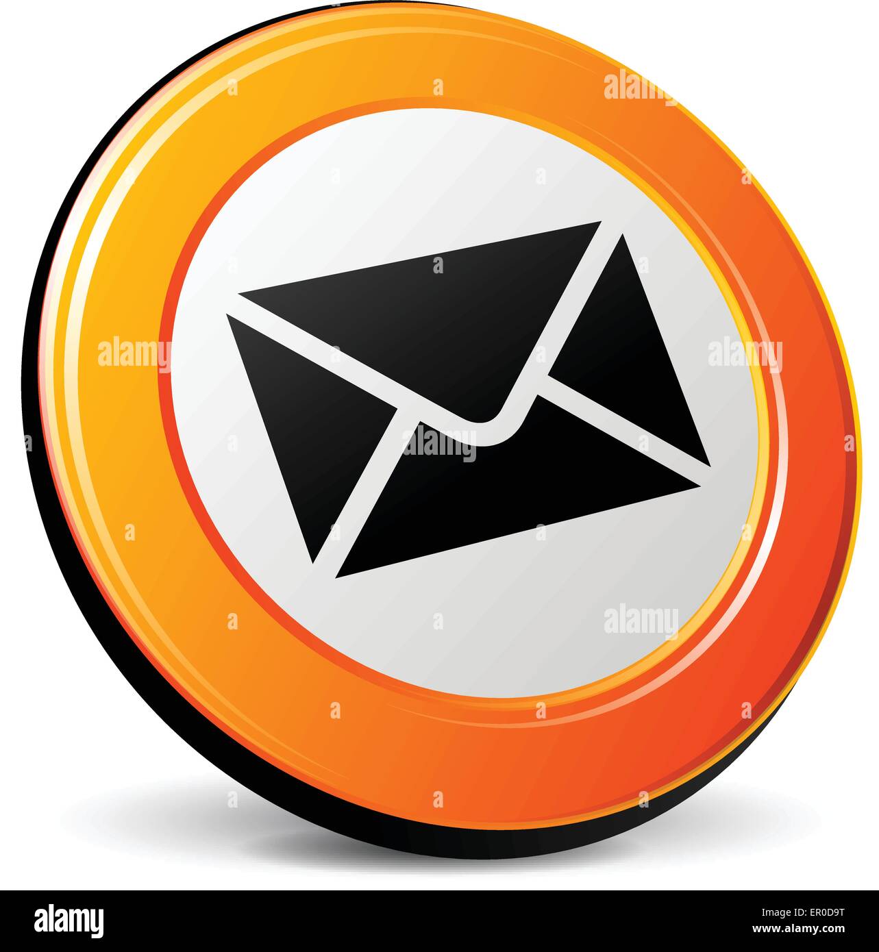 Orange letter on white Stock Vector Images - Alamy