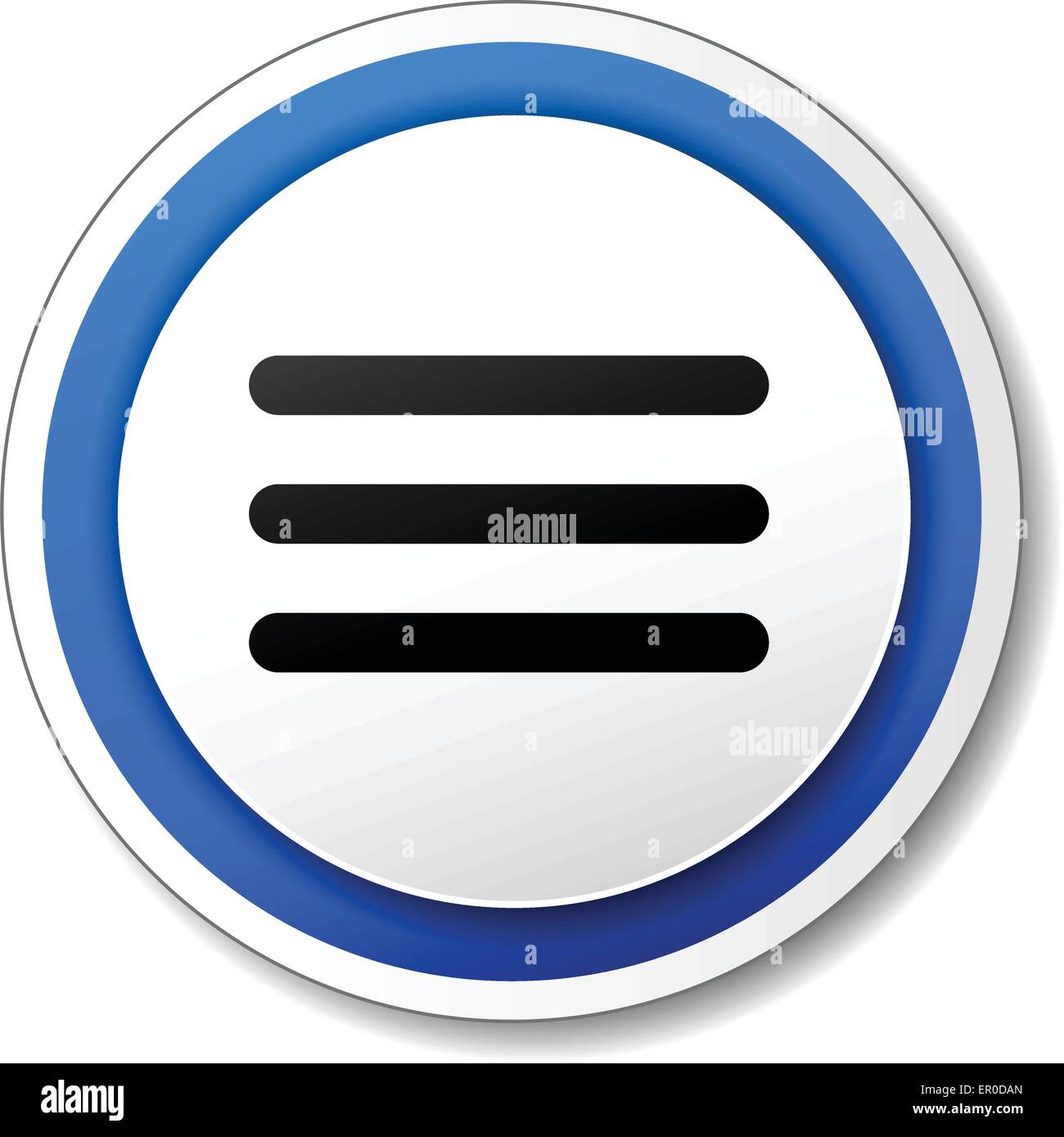 Illustration of menu icon on white background Stock Vector Image & Art ...