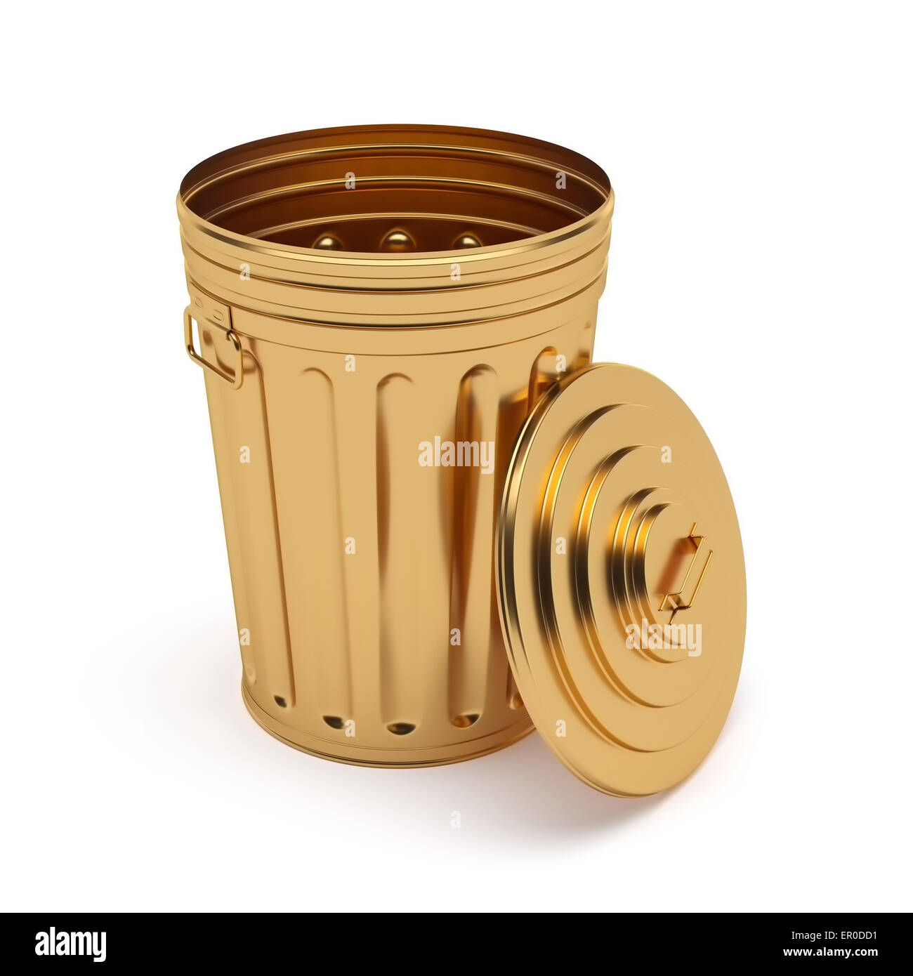 Gold recycle symbol on white hi-res stock photography and images - Alamy