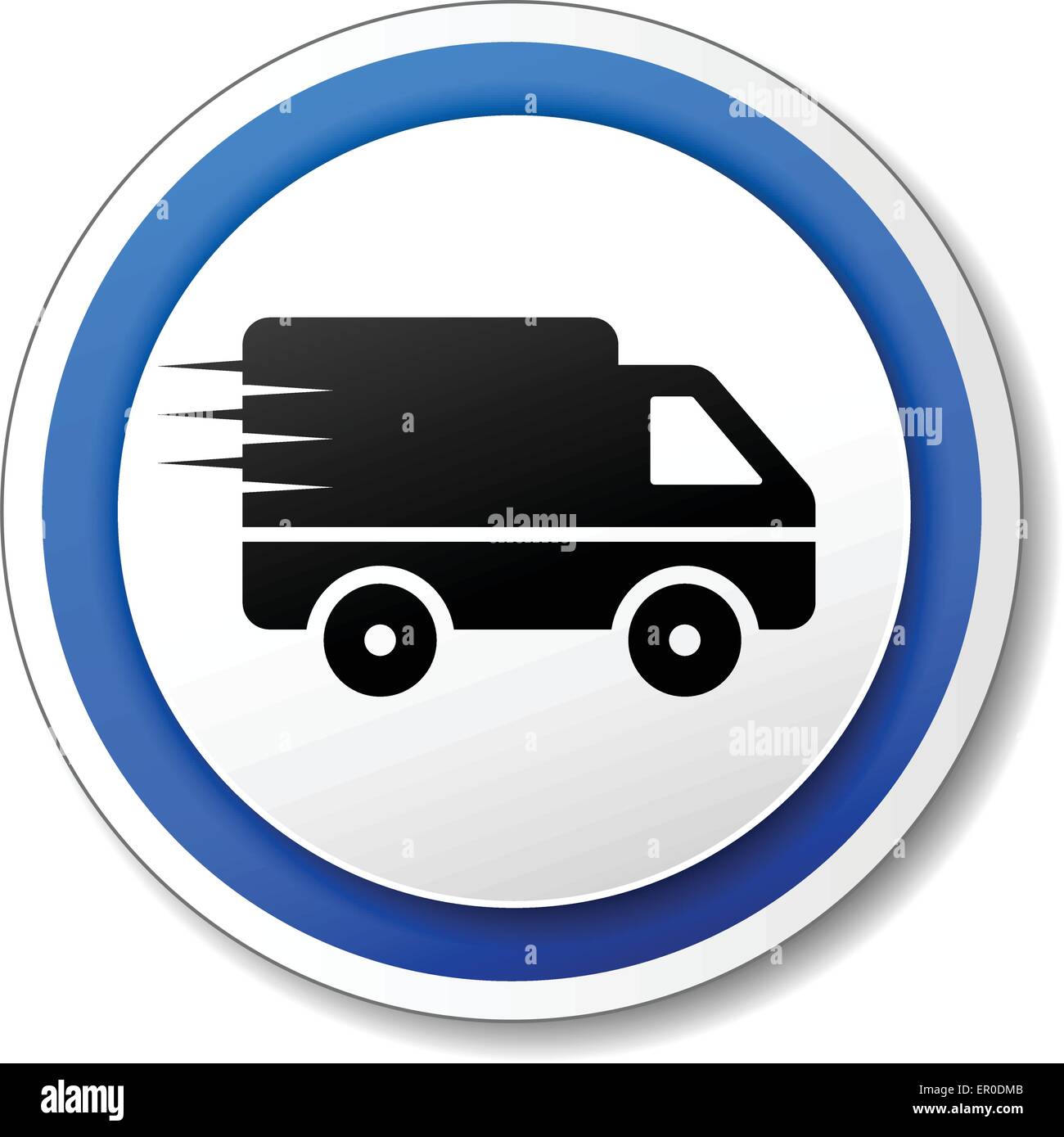 Illustration of delivery icon on white background Stock Vector Image ...