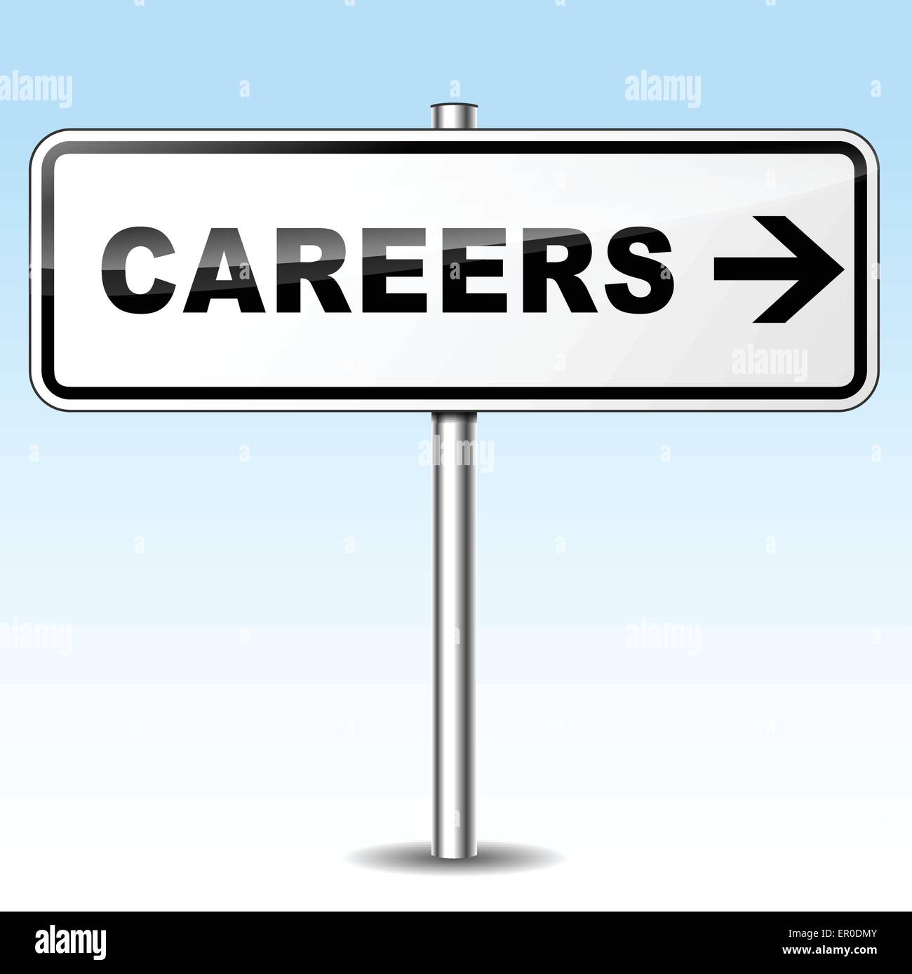 Illustration of careers sign on sky background Stock Vector Image & Art ...