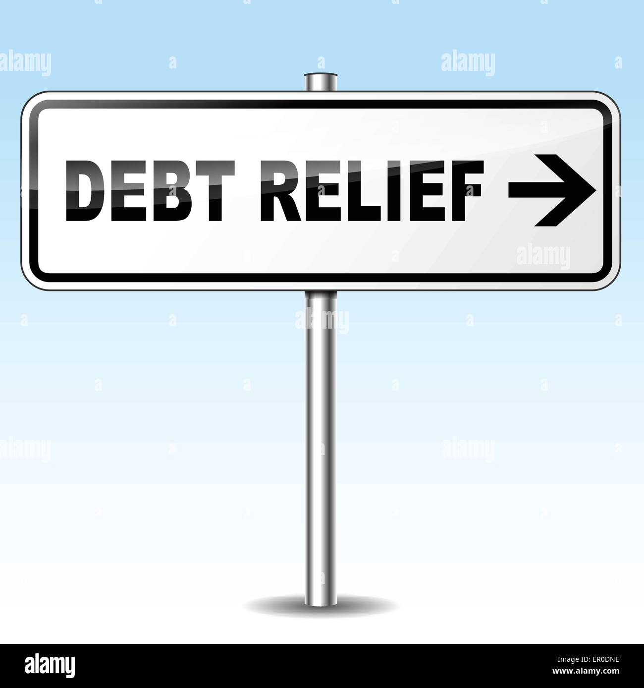 Debt concept illustration Stock Vector Images - Alamy