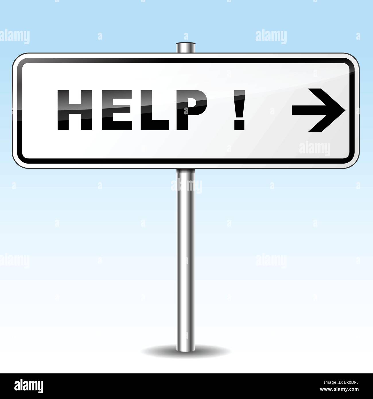 Illustration of help sign on sky background Stock Vector Image & Art ...