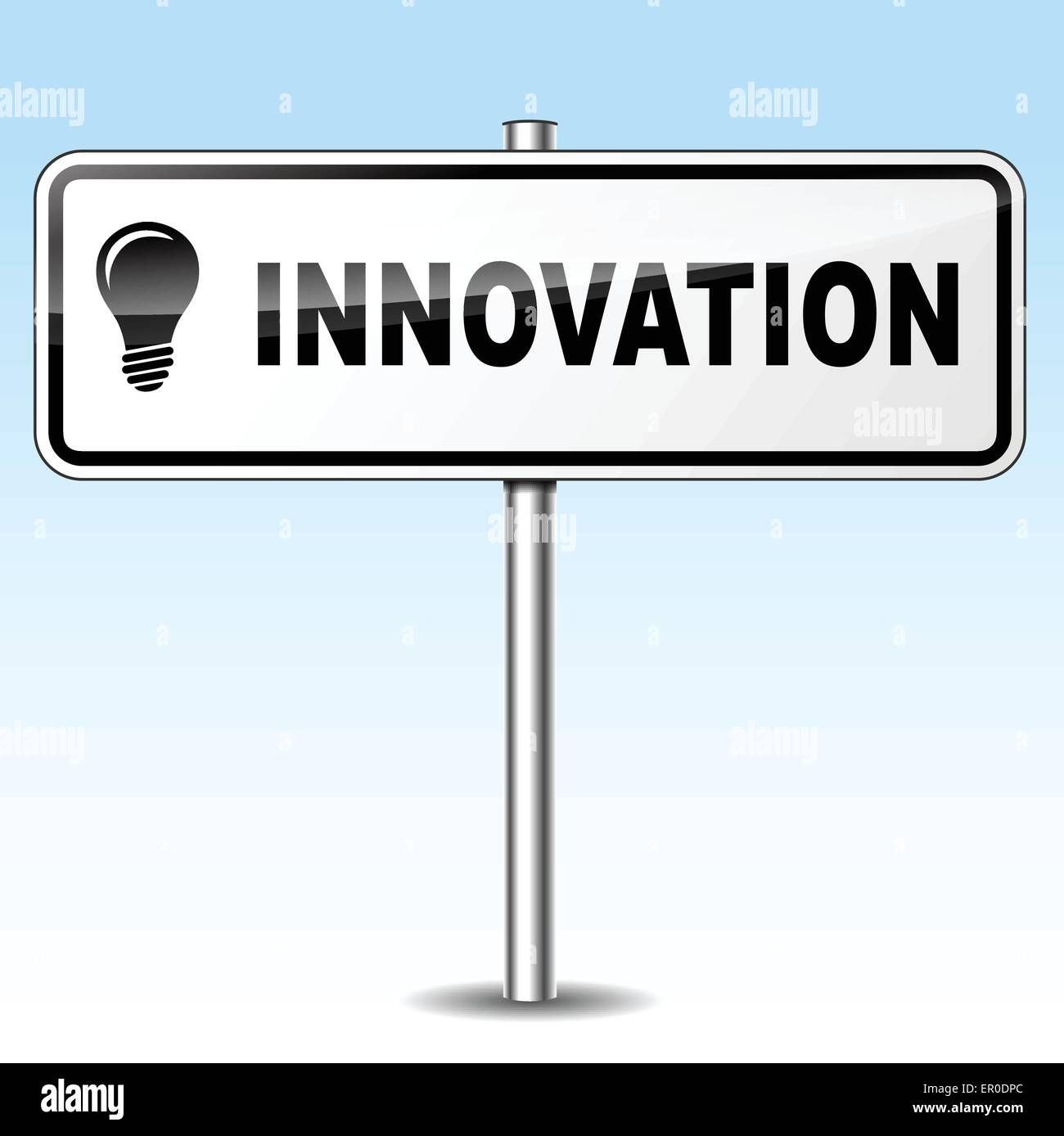 Illustration of innovation sign on sky background Stock Vector Image ...