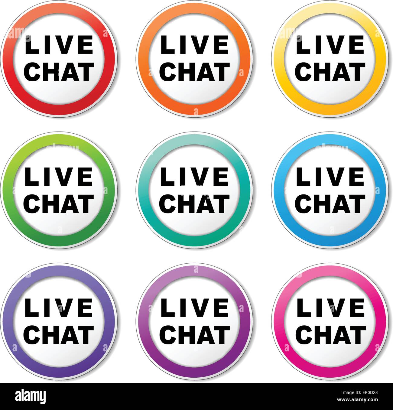 Chat icons Stock Vector Images - Alamy