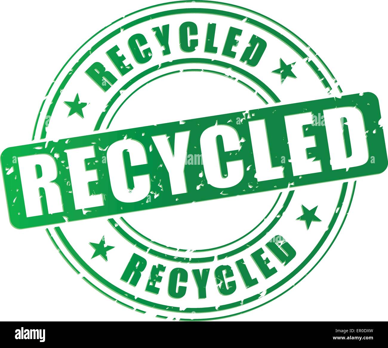 illustration of recycled green stamp icon concept Stock Vector Image ...