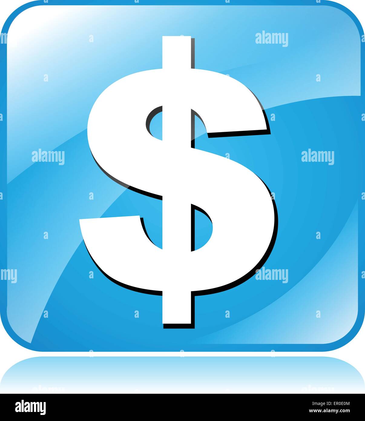 Dollar Sign Icon Square