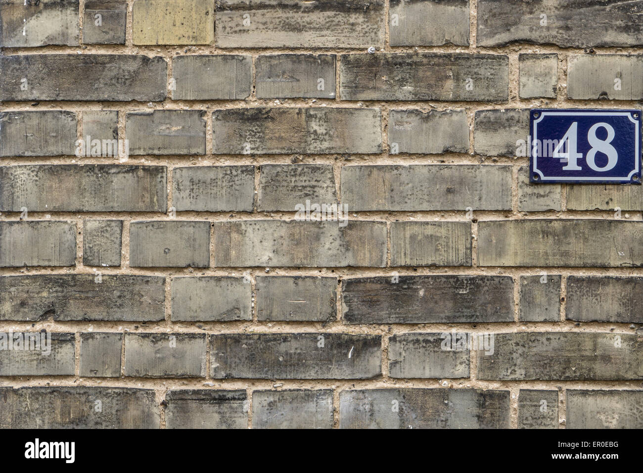 House number 48 fourty eight closeup Stock Photo - Alamy