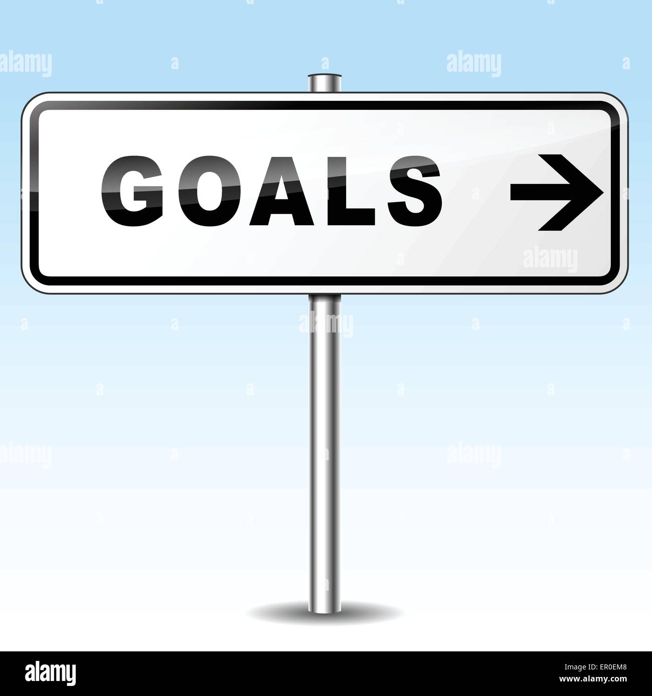 Goal post vector vectors hi-res stock photography and images - Alamy