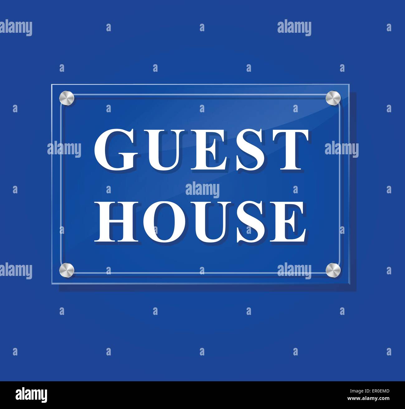 Blue house plaque Stock Vector Images - Alamy