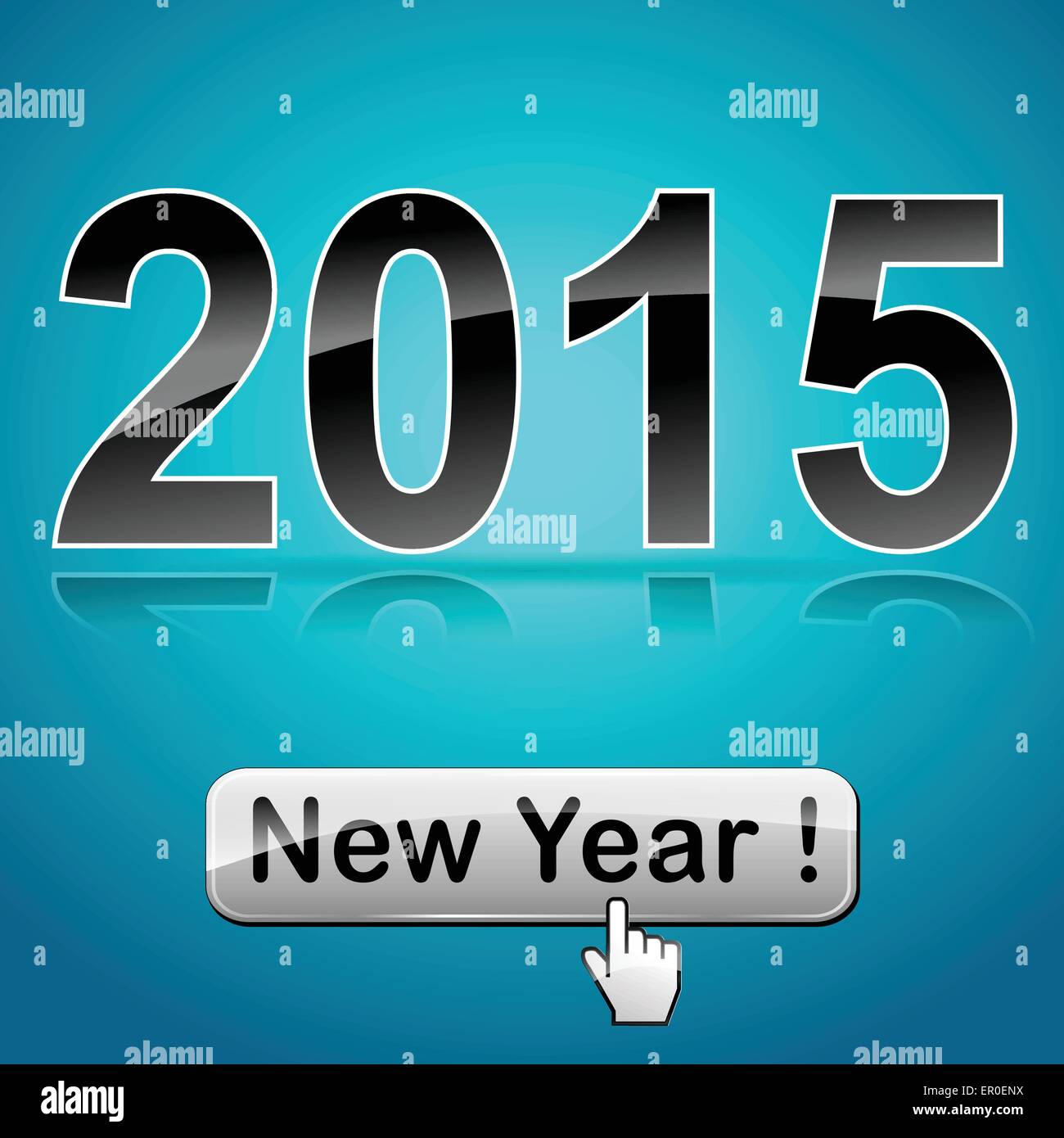 illustration of new year web button abstract concept Stock Vector Image ...