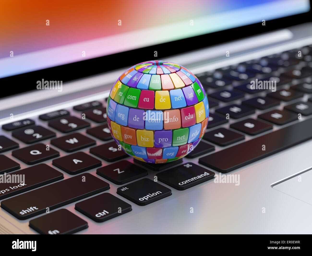 3d render of global internet communication creative abstract internet ...