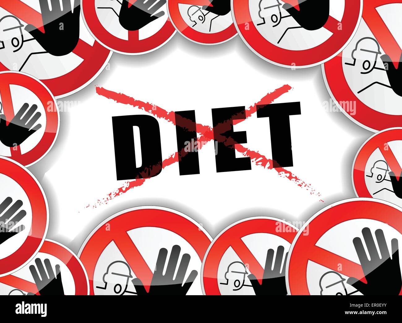 No food sign hi-res stock photography and images - Alamy