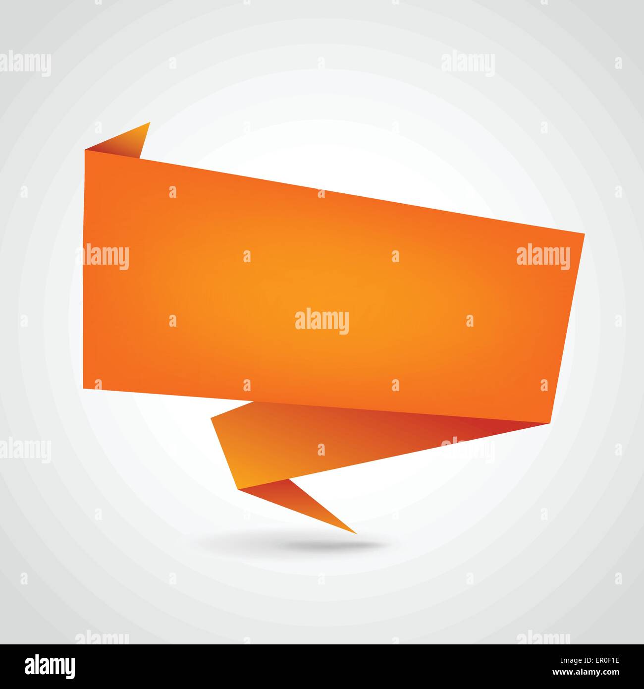 illustration of orange blank origami isolated sign Stock Vector Image ...