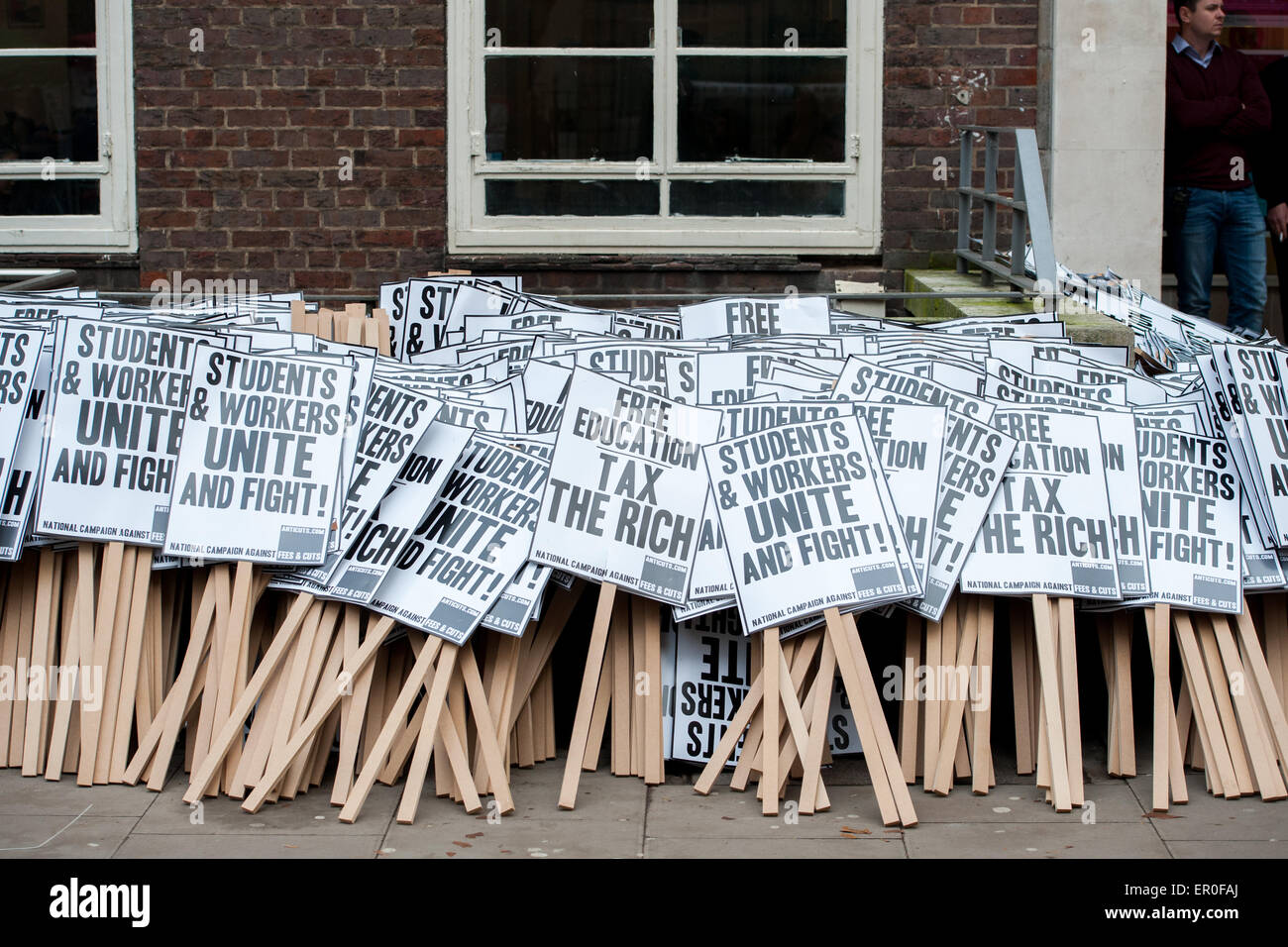 Students getting ready to march on the Free Education protest organised ...