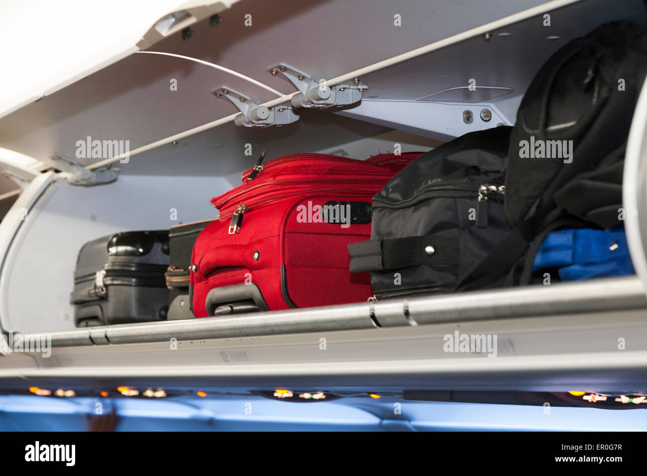 Overhead passenger locker / lockers / compartment / compartments for ...