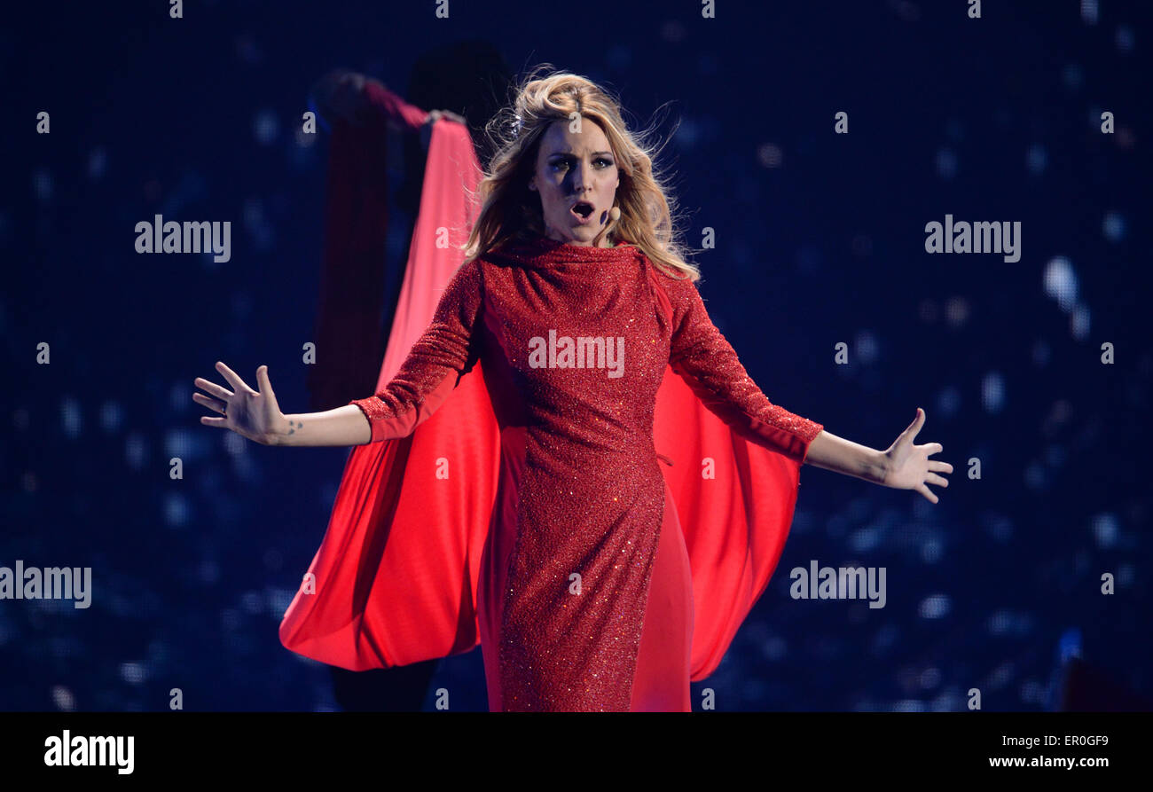 Singer Edurne representing Spain performs during the opening of the ...