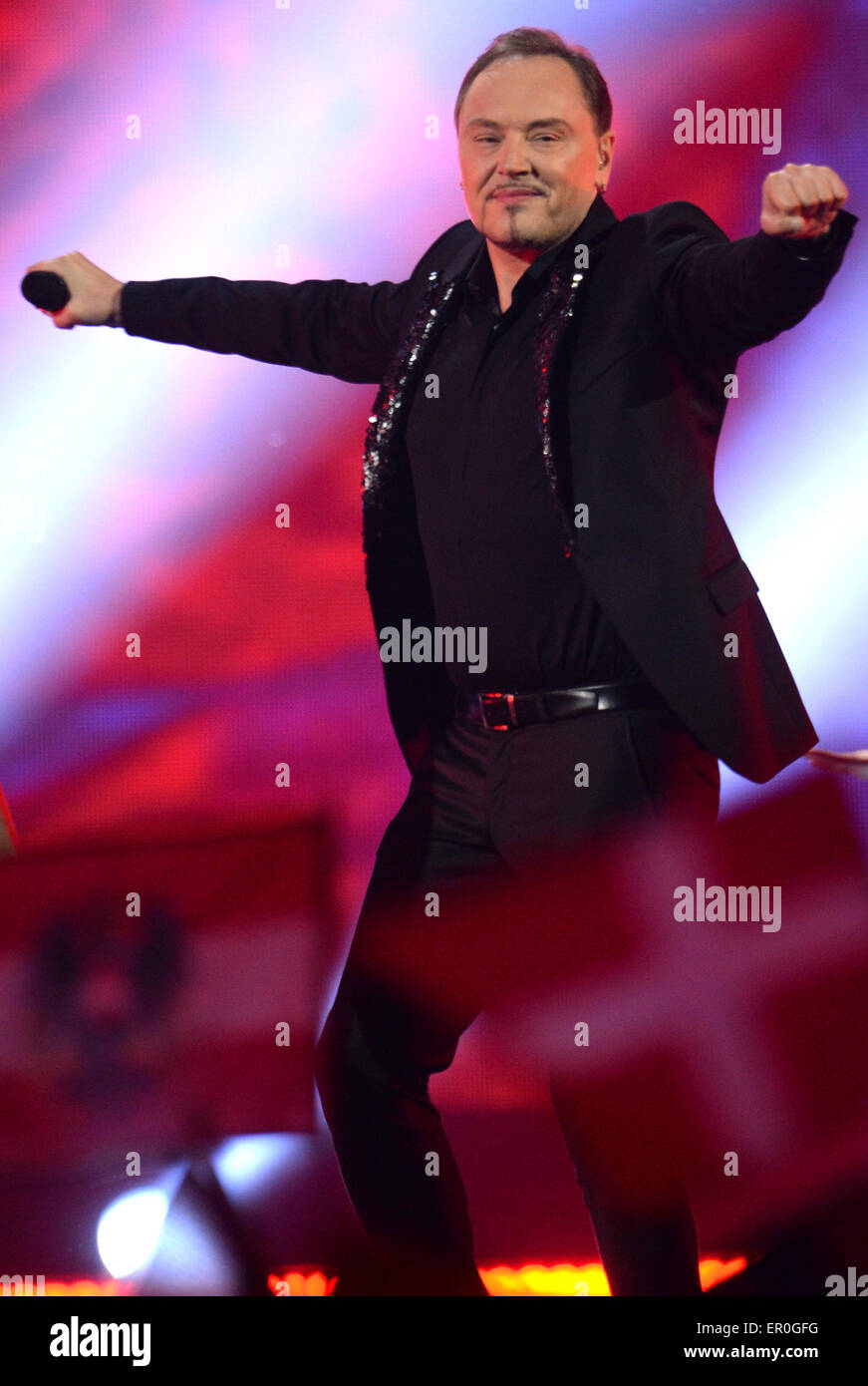 Singer Knez aka Nenad Knezevic representing Montenegro performs during ...