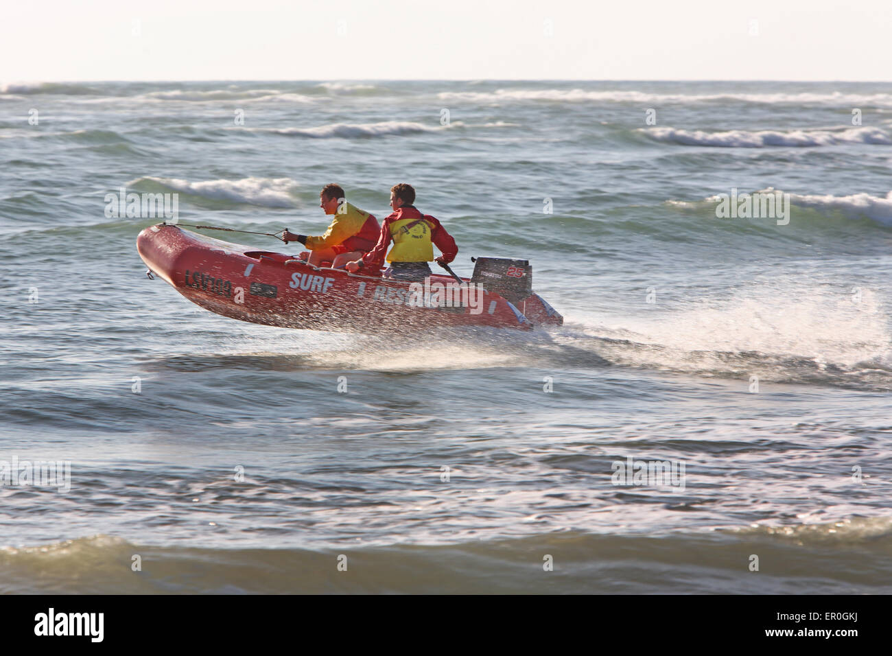 Inflatable surf rescue dinghy hi-res stock photography and images - Alamy