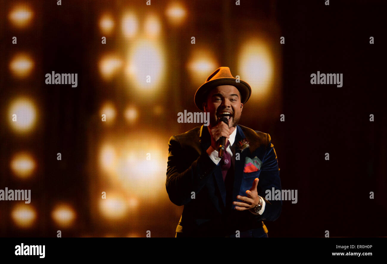 Vienna, Austria. 23rd May, 2015. Singer Guy Sebastian representing ...