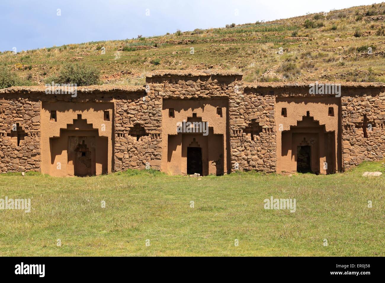 Temple of the Moon on the Island of the Moon (Isla de la Luna) on Lake ...