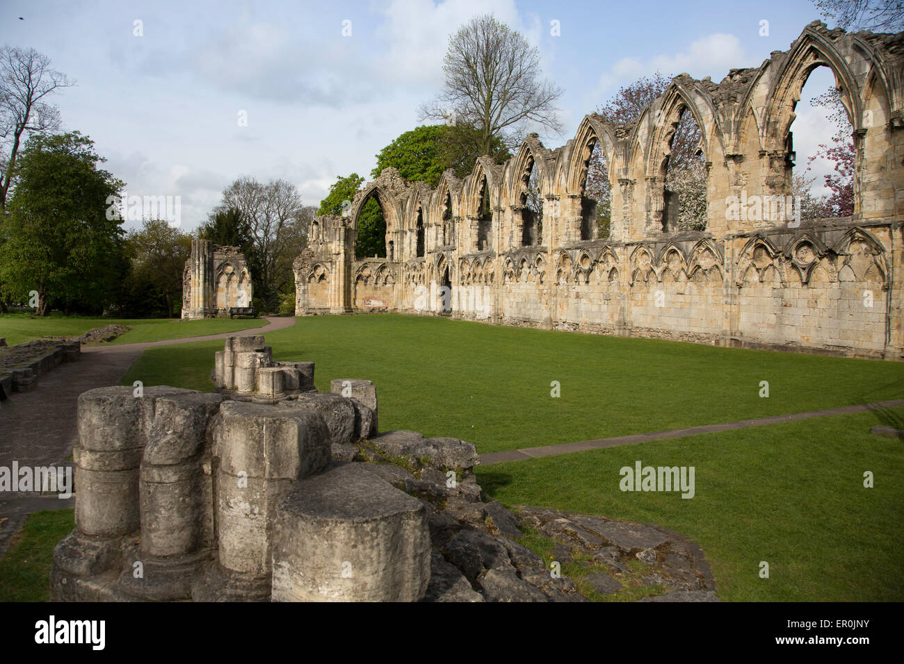 St Mary's Abbey, York Stock Photo - Alamy