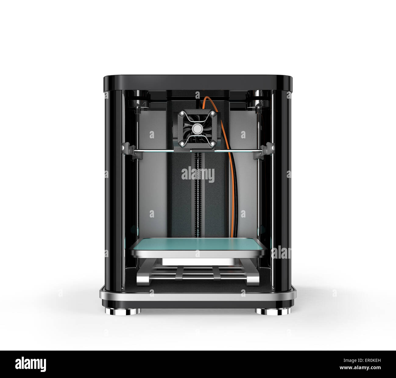 Front view of 3D printer . Clipping path available Stock Photo - Alamy