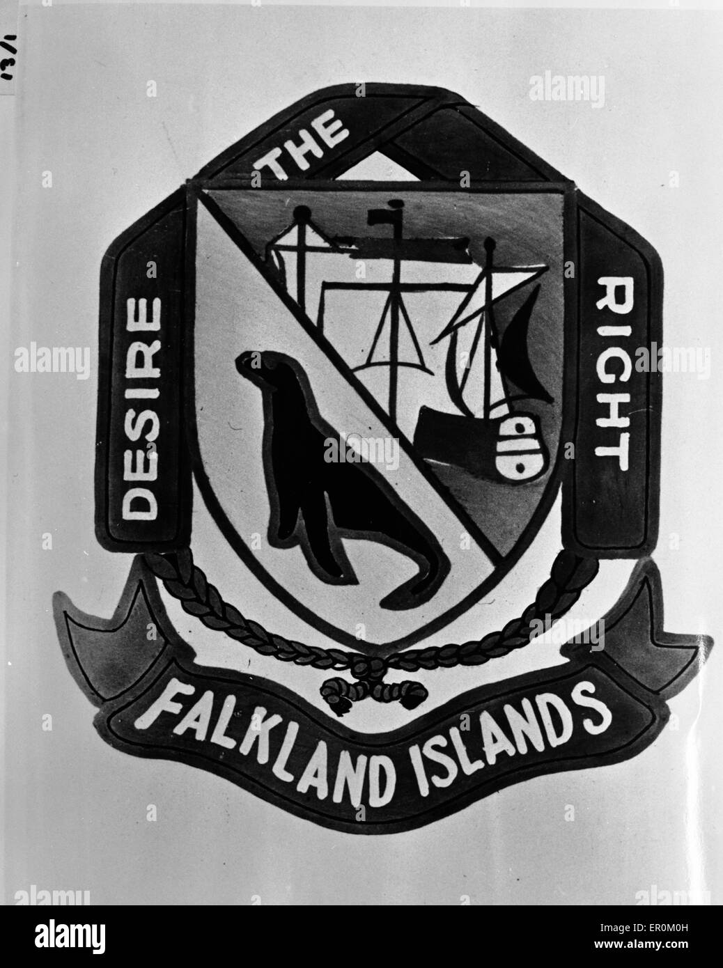 The Falkland Islands Crest (British Overseas Territory Stock Photo - Alamy