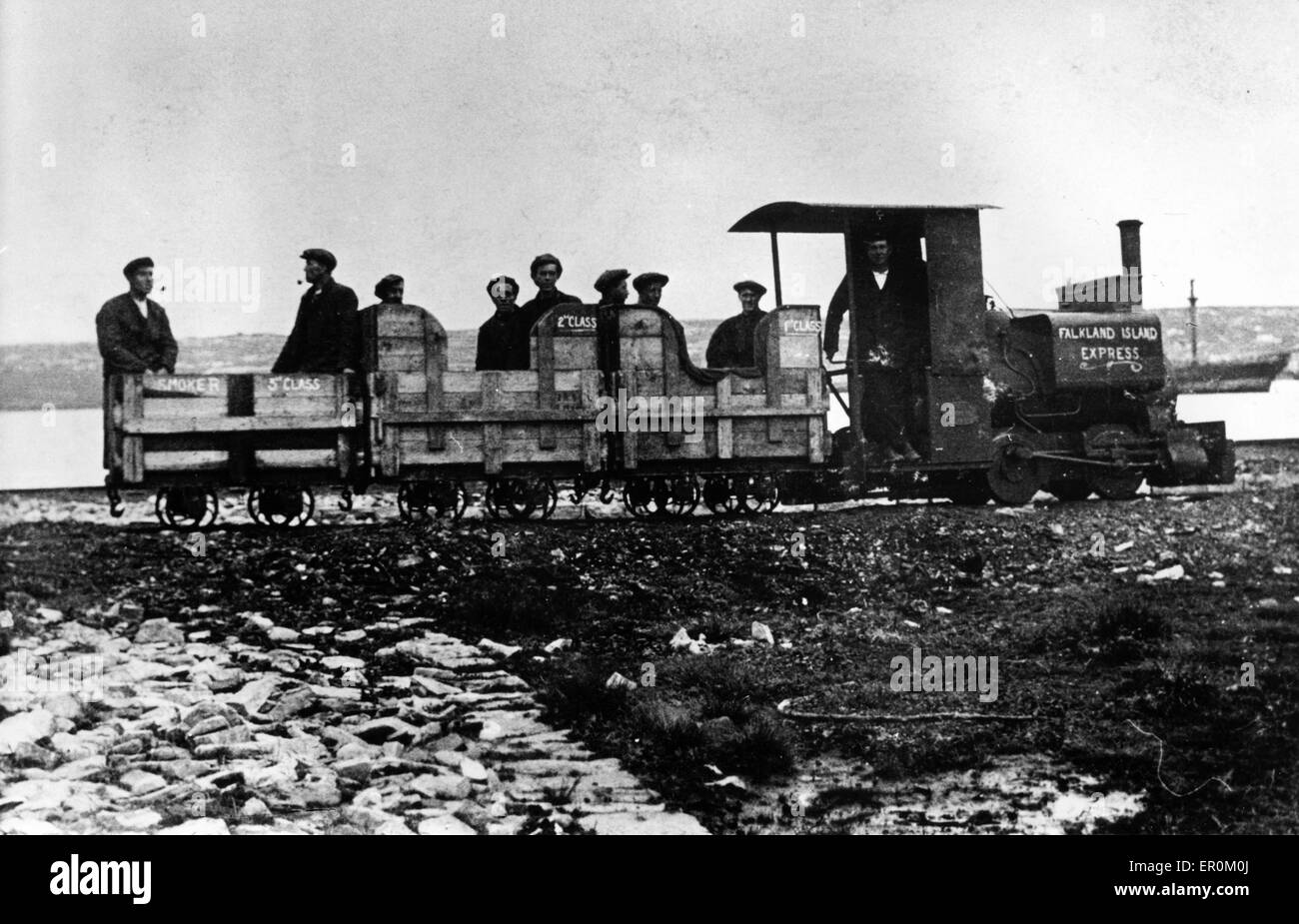 The Falkland Islands Express steam train from Camber to Moody Brook,The ...