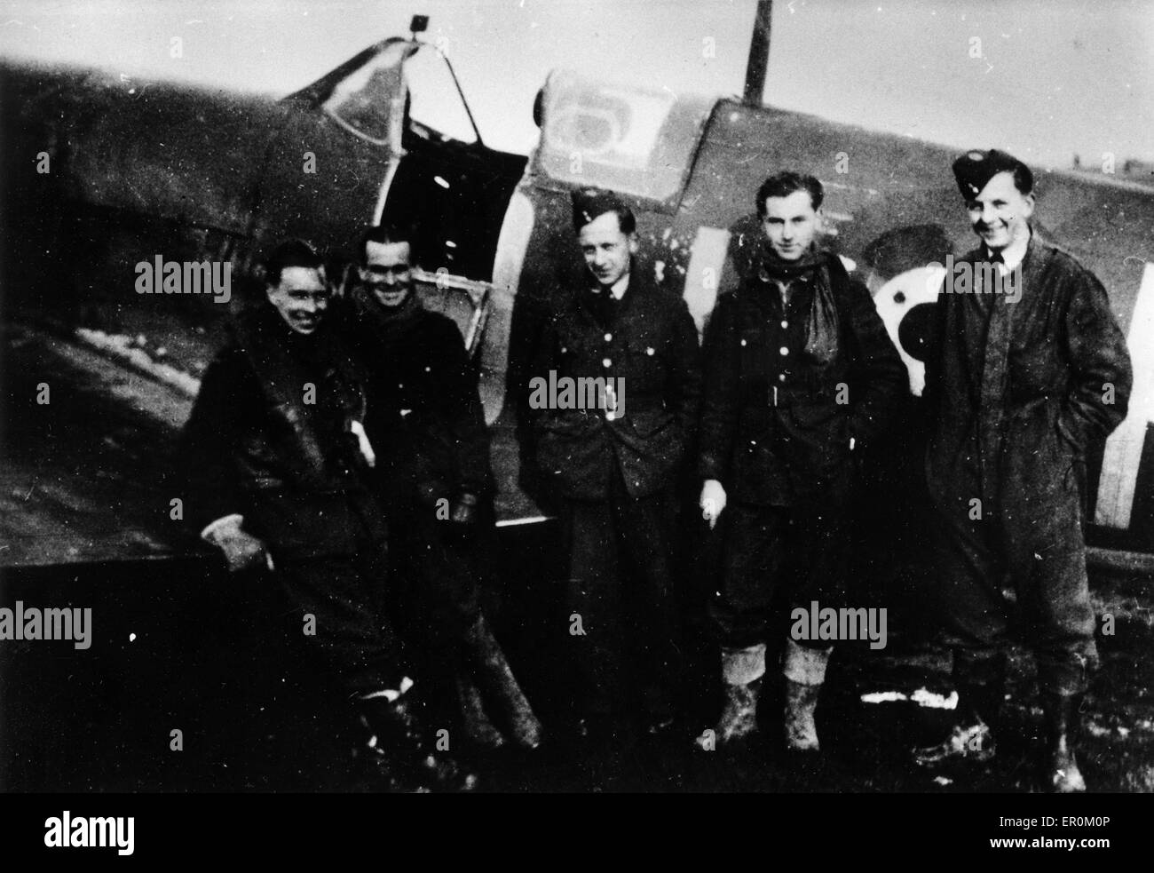 The pilot of a WW2 Spitfire sponsored by the Falkland Islands, a ...