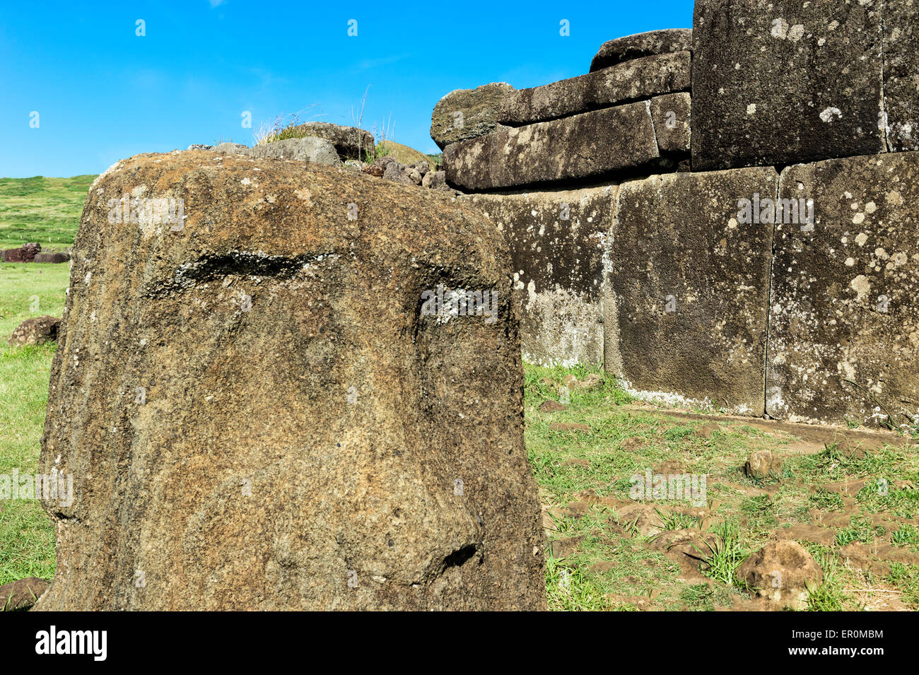 Vinapu Moai, Rapa Nui National Park, Easter Island, Chile, Unesco World ...