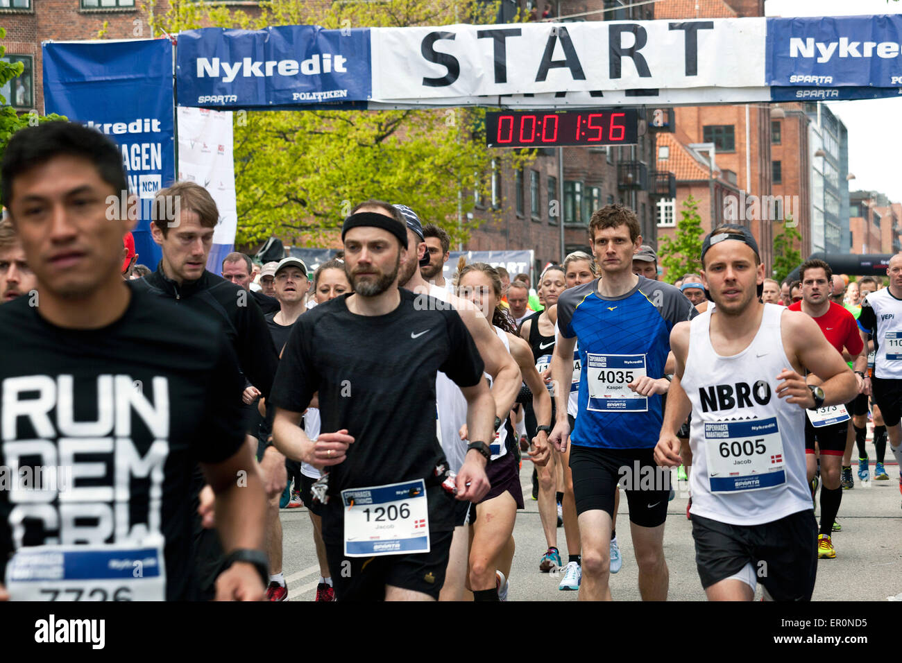 Copenhagen, Denmark. 24th May, 2015. Copenhagen Marathon begins. A ...