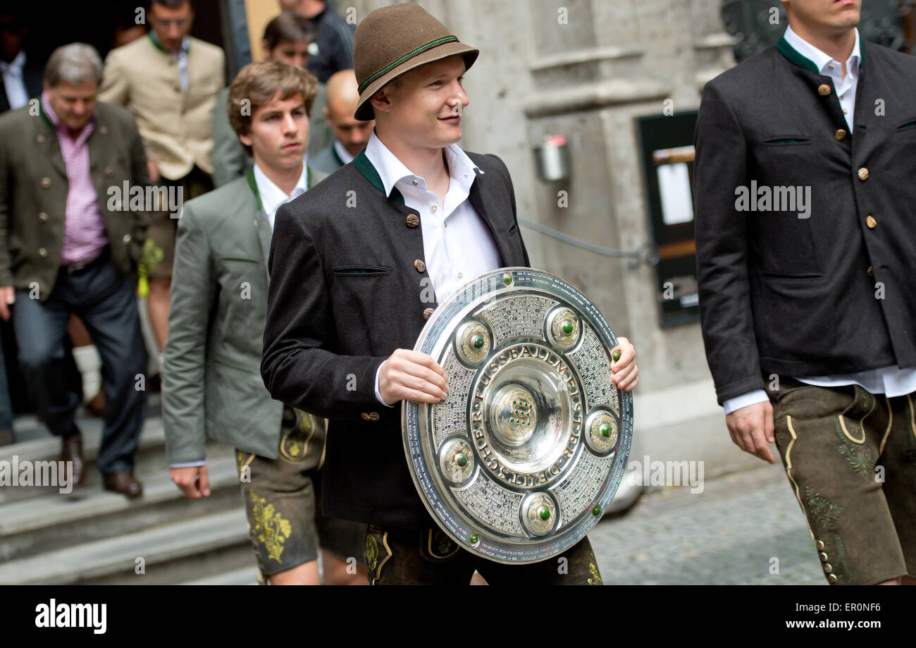 Munich, Germany. 24th May, 2015. Sebastian Rode from FC Bayern Munich ...