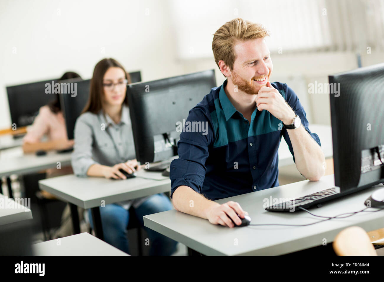Students in the classroom Stock Photo - Alamy