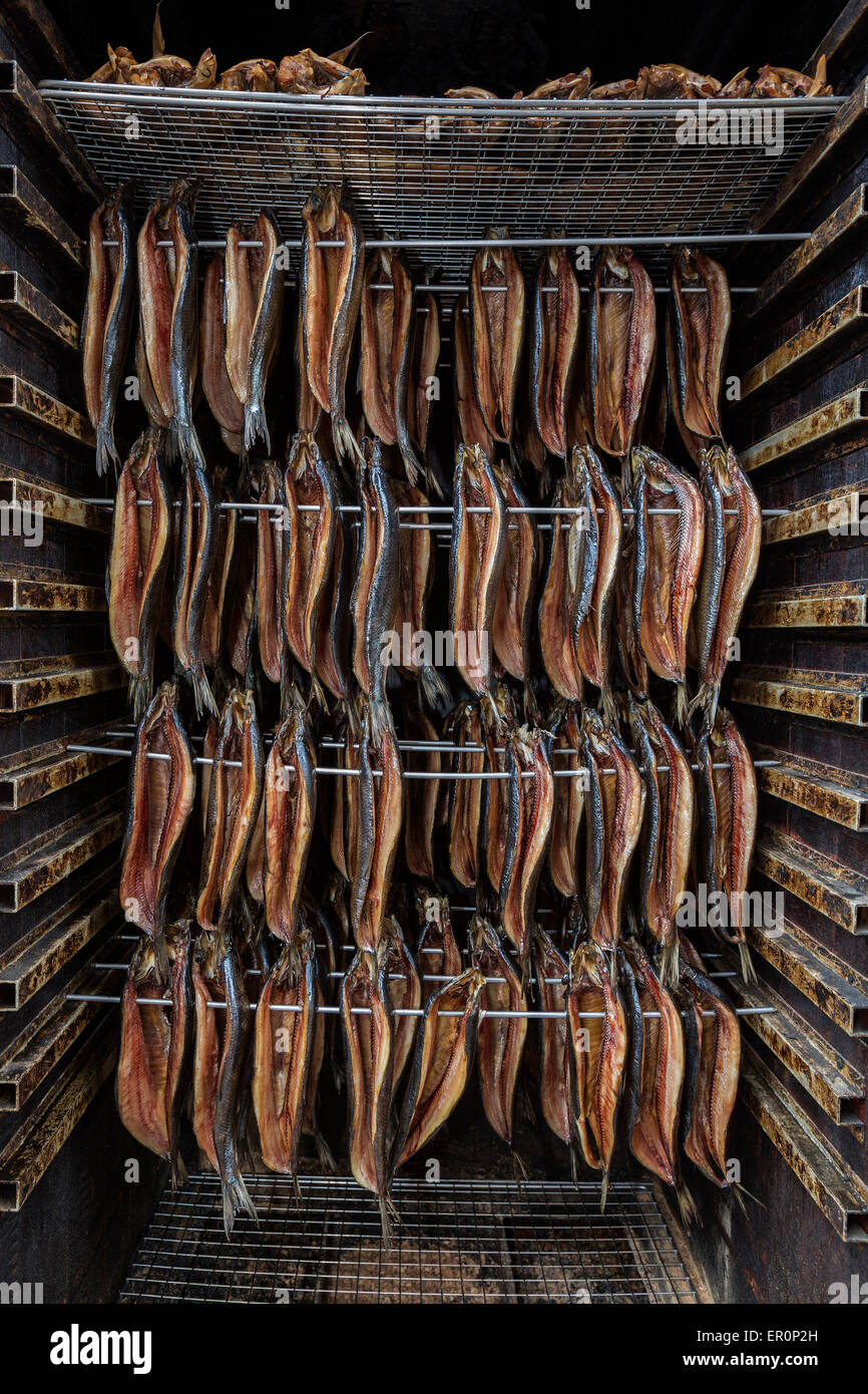 Smoked fish smoking hi-res stock photography and images - Alamy