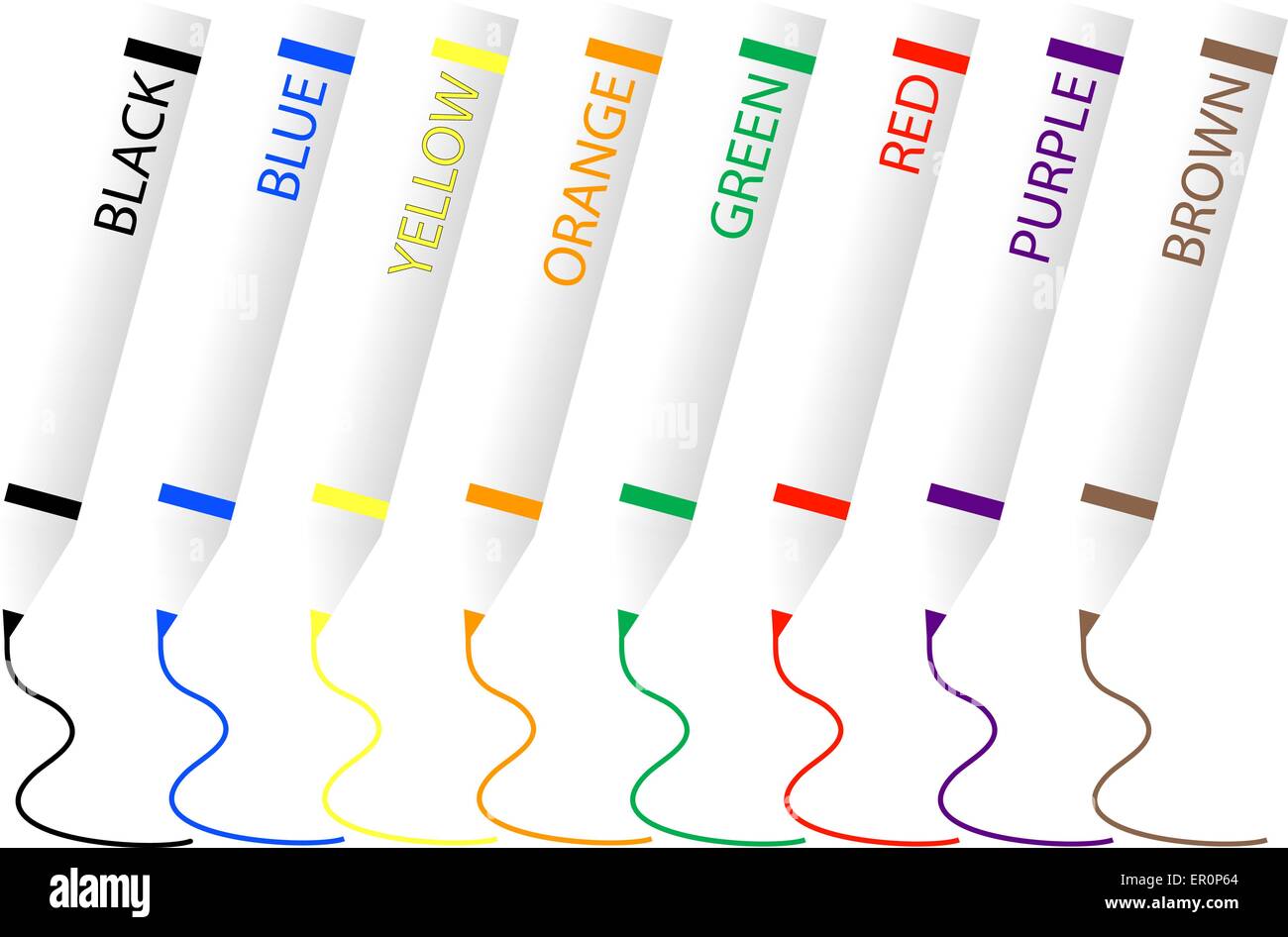Green markers Stock Vector Images - Alamy