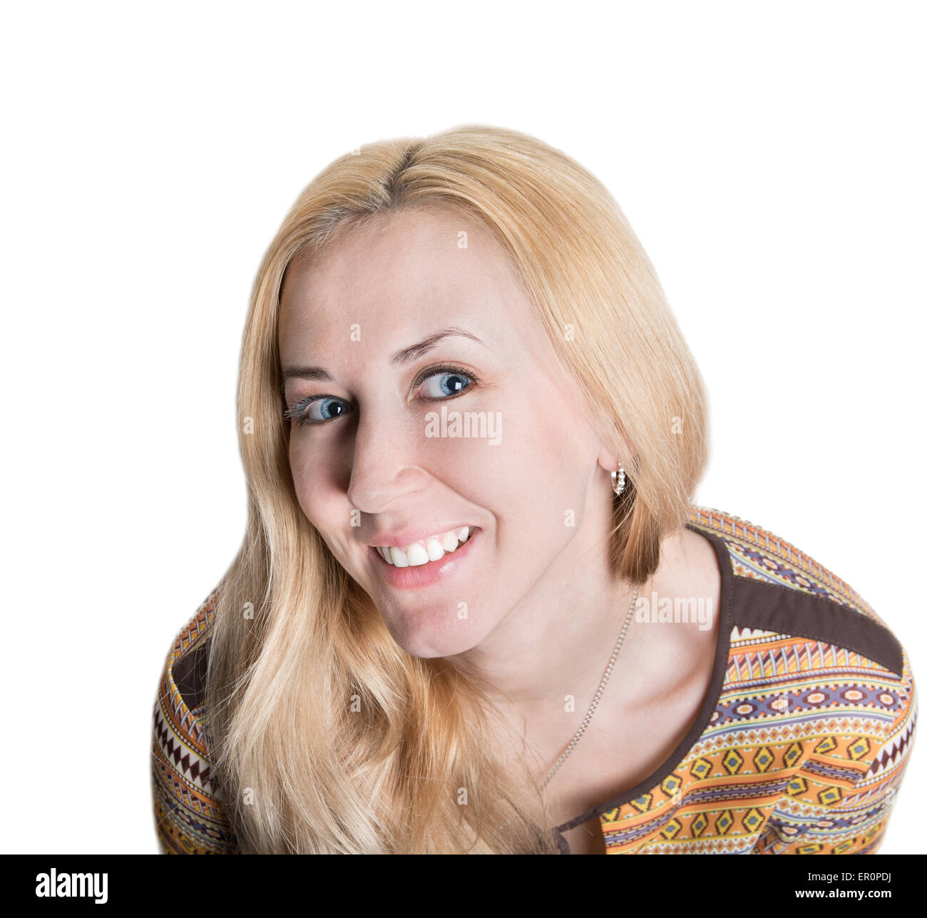 cheerful girl stares Stock Photo - Alamy
