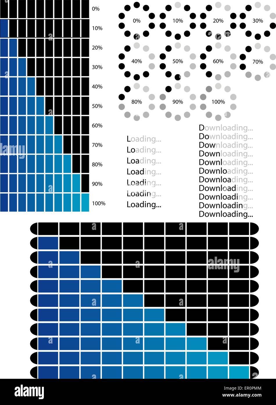 Downloading progress bar animation loading hi-res stock photography and ...