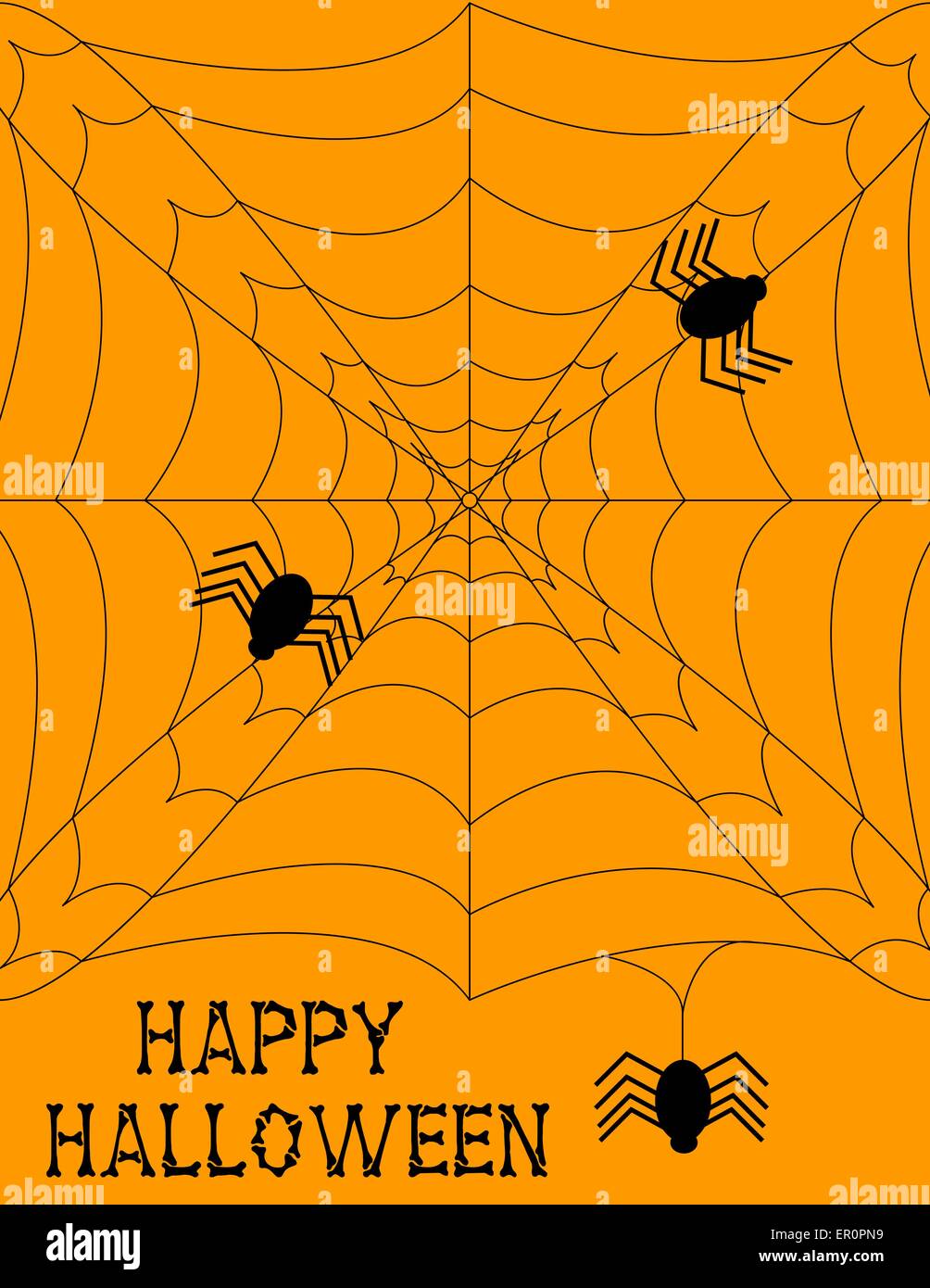 Happy Halloween Spiderweb Background Stock Vector Image & Art - Alamy