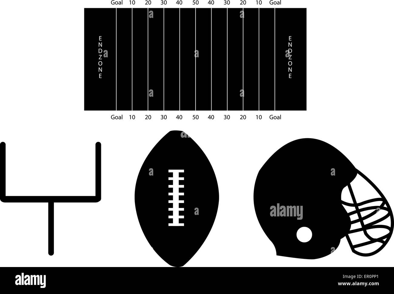 Football and goal post hi-res stock photography and images - Alamy
