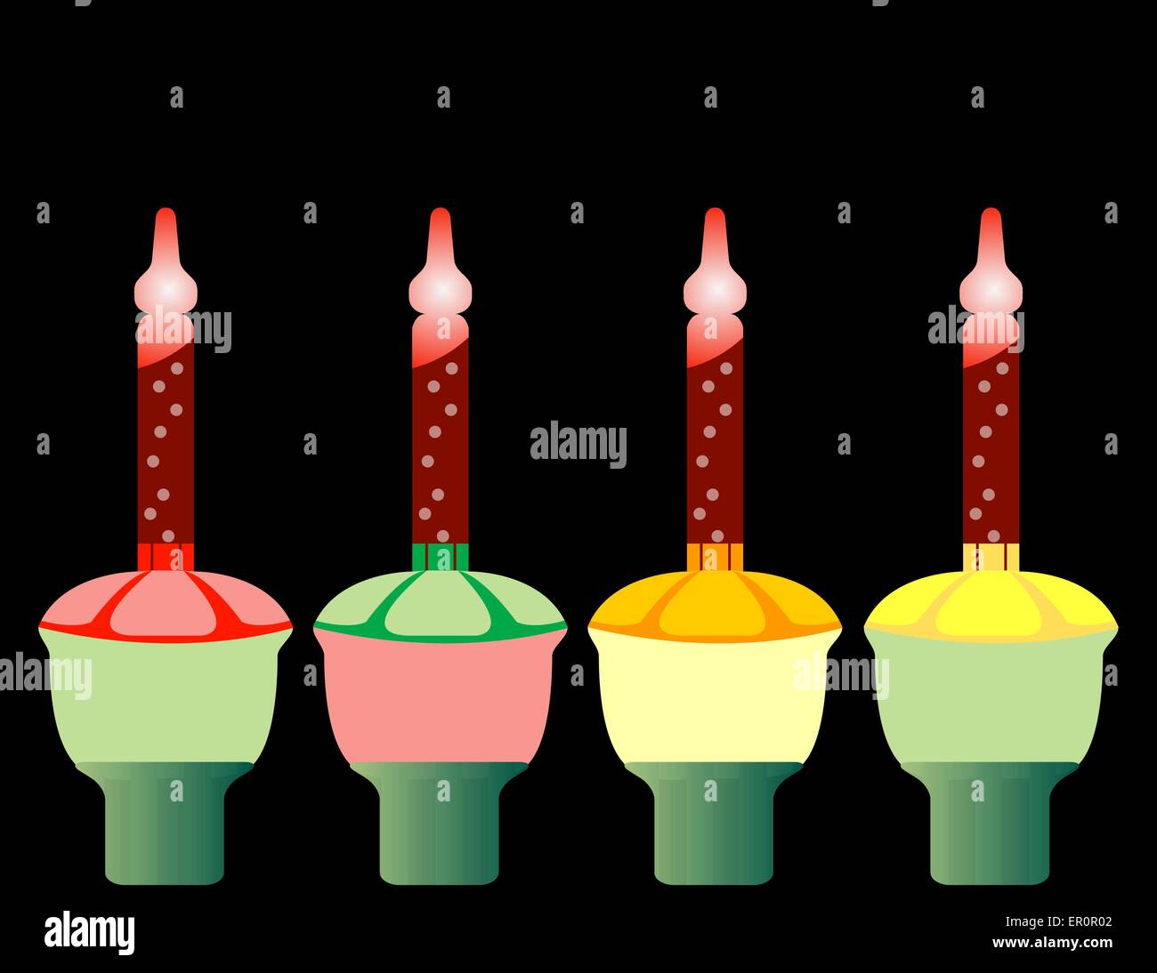 Red plastic christmas tree Stock Vector Images - Alamy