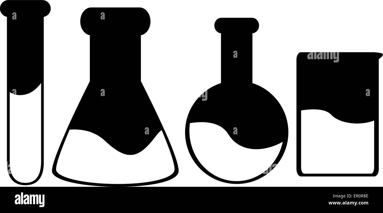 Back to back silhouette research Stock Vector Images - Alamy