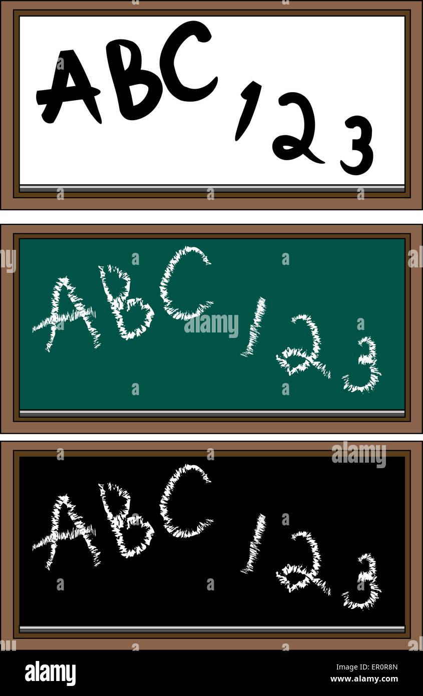 Set of 3 School Boards Stock Vector Image & Art - Alamy